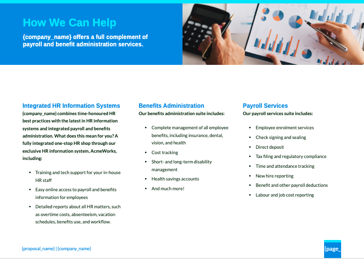 Payroll Proposal Template | Proposify